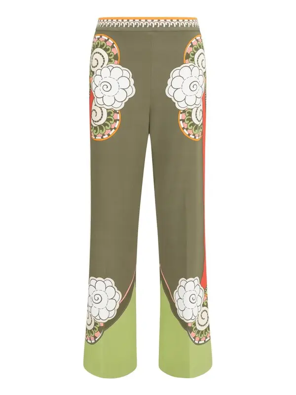 La DoubleJ Straight-leg Ambrosia Print Pants - Multicolour
