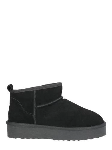 S BY SANTINI Suede Ankle Boots - Black