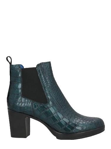 TF SPORT Leather Crocodile-print Chelsea Boots - Green