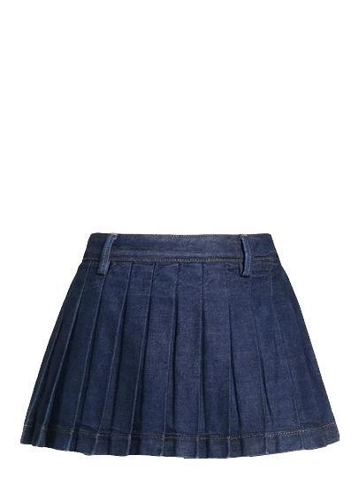 7 For All Mankind Denim Skirt Size Cotton - Blue