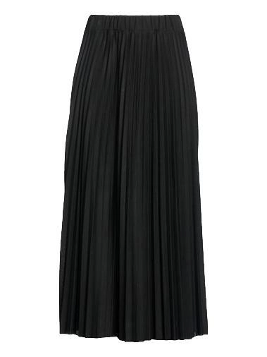 OLTRE Pleated Maxi Skirt - Black