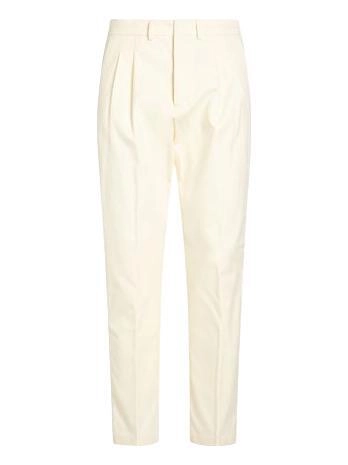 Paul & Shark Cotton Virgin Wool Elastane Chino Pants - White