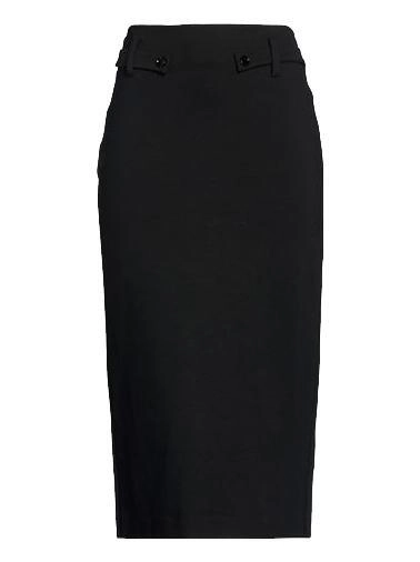 MANILA GRACE Midi Skirt In Viscose Blend - Black