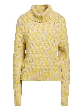 MANILA GRACE Turtleneck Sweater - Yellow