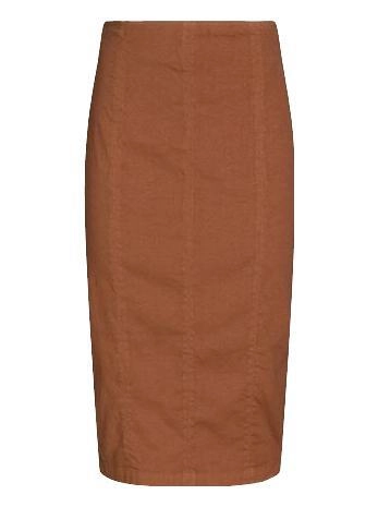 120% Lino Midi Skirt - Beige