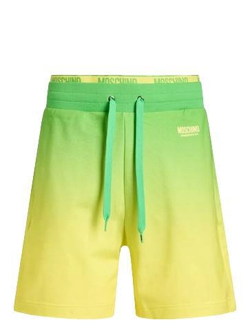 Moschino Tie-dye Cotton Blend High Waisted Shorts - Green