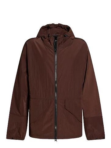 SPIEWAK Sky Nylon Hooded Raincoat - Brown