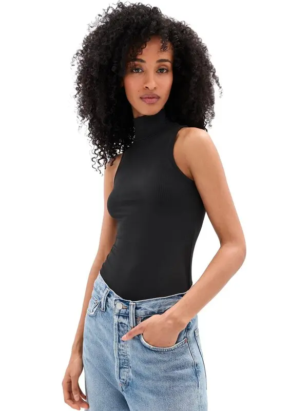 LE BOP Carolyn Thong Bodysuit - Black