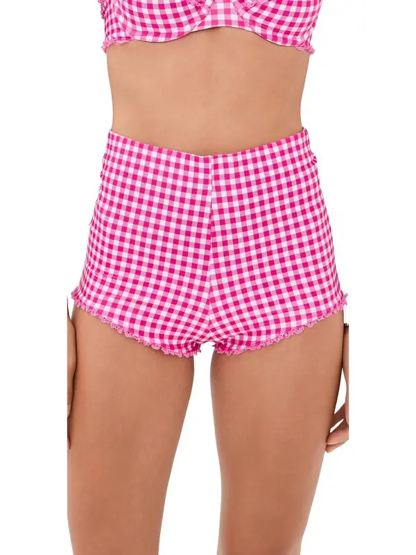 Peixoto Ciara Mini Swim Shorts - Candy Gingham