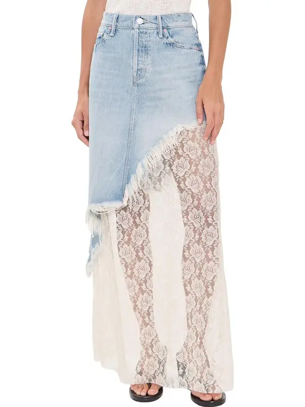 MOTHER The Peek-a-boo- Maxi Skirt - Head Rush