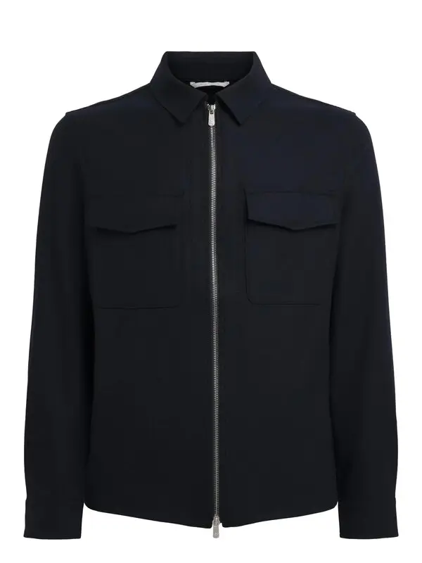 Marco Pescarolo Cashmere Zip Jacket - Navy