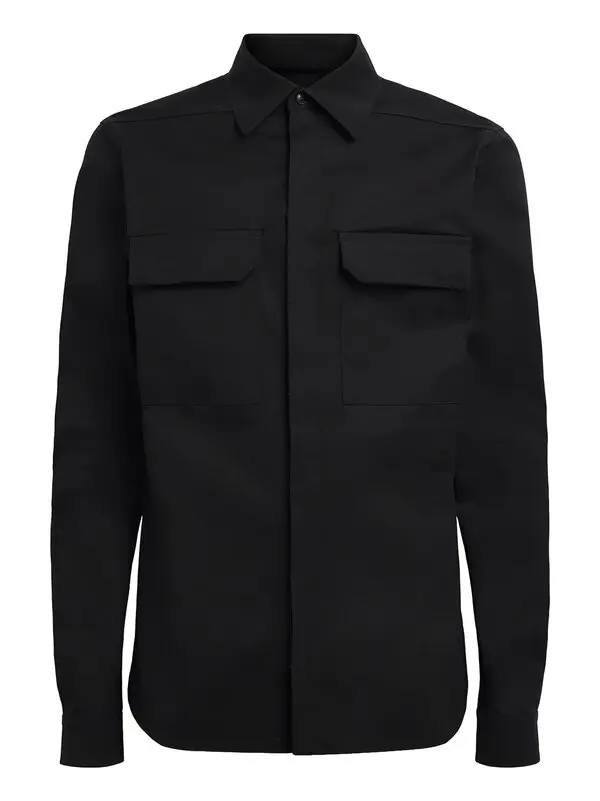 Rick Owens Cotton Poplin Work Shirt - White