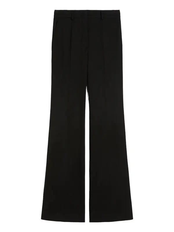 Sportmax Flared Tailored Trousers - Black