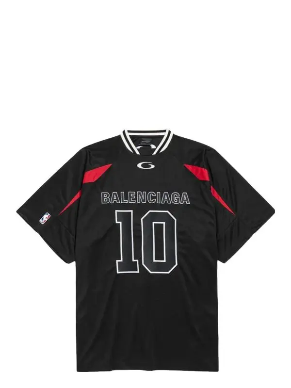 Balenciaga Nba Oversized Jersey T-shirt - Black/multicolor