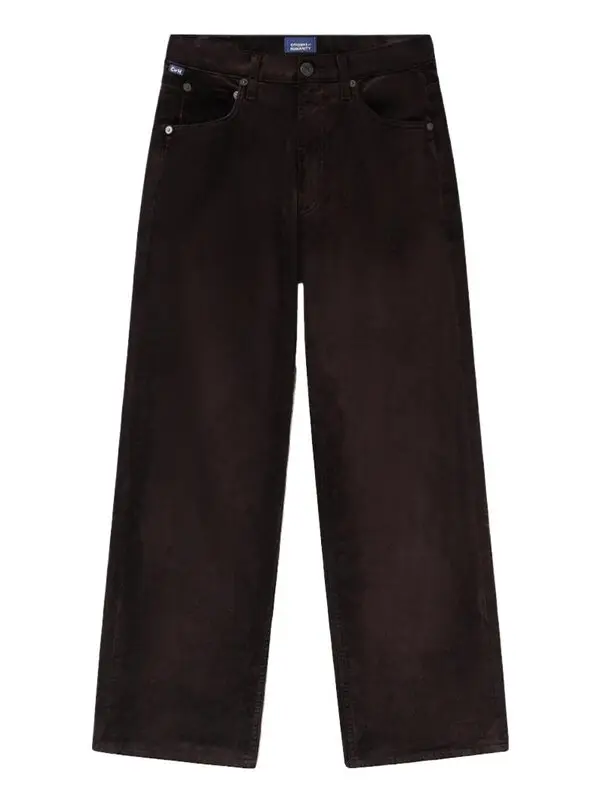 Citizens Of Humanity Delfina Velvet Jeans - Espresso