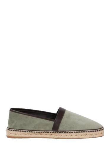 Manolo Blahnik Nerano Suede Espadrilles - Nude