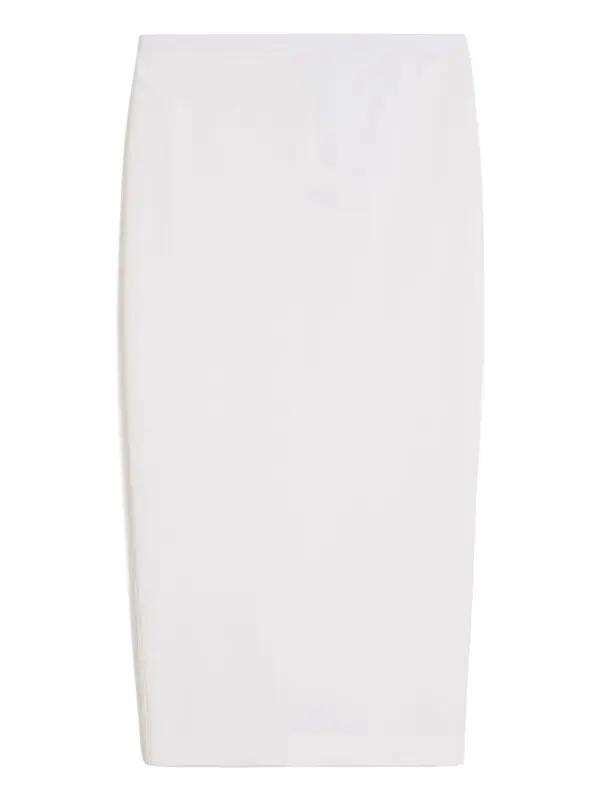 Max Mara Midi Pencil Skirt - White