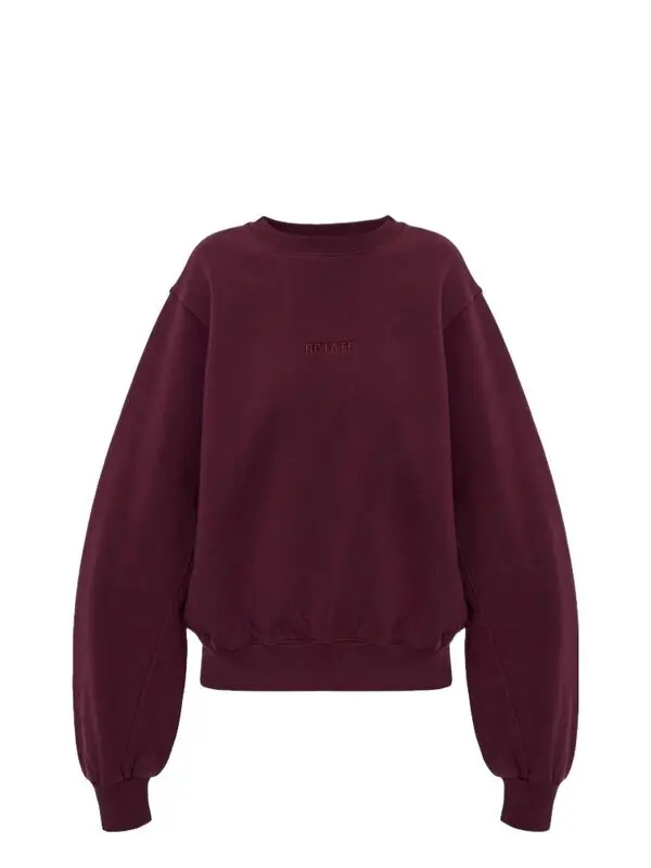 ROTATE BY BIRGER CHRISTENSEN Sui Classic Logo Sweatshirt - Wine Red