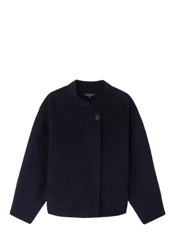 Soeur Windsor Short Coat - Deep Navy