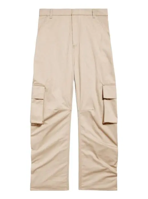 Balenciaga Relaxed Cargo Pants - Beige