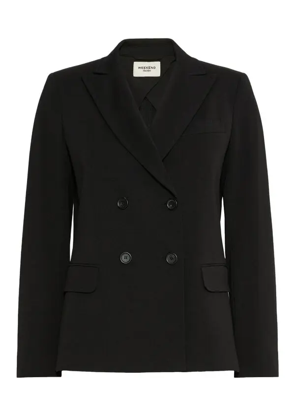 Max Mara Double Breasted Blazer - Black