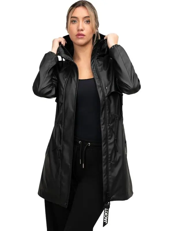 JACK1T Aurora Cape Raincoat - Black