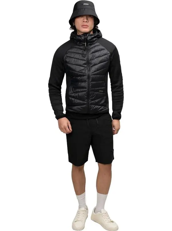 JACK1T Titan Hybrid Hooded Jacket - Black