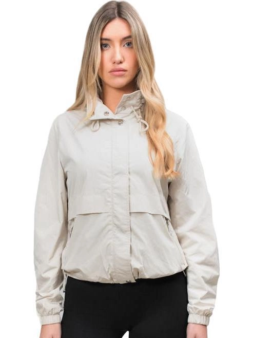 JACK1T Atlas Lightweight Windbreaker Jacket - Cream