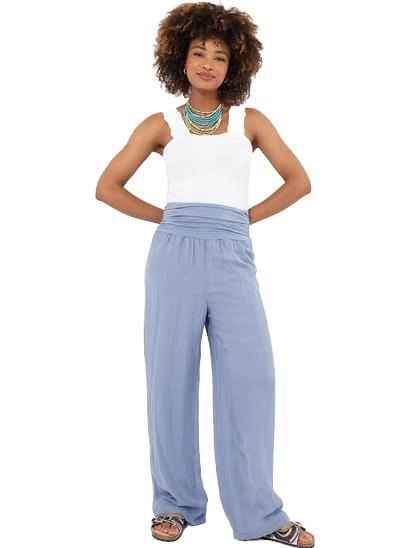 JOE BROWNS Double Layer Wide Leg Pants - Slate Grey