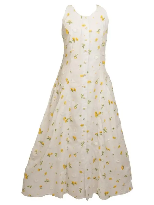 MUDA CLOTHING FZ LLC Zinnia Cotton Dress - White