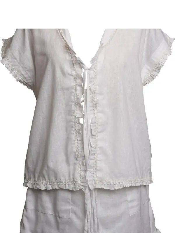 MUDA CLOTHING FZ LLC Mogra Co-ord Set - White