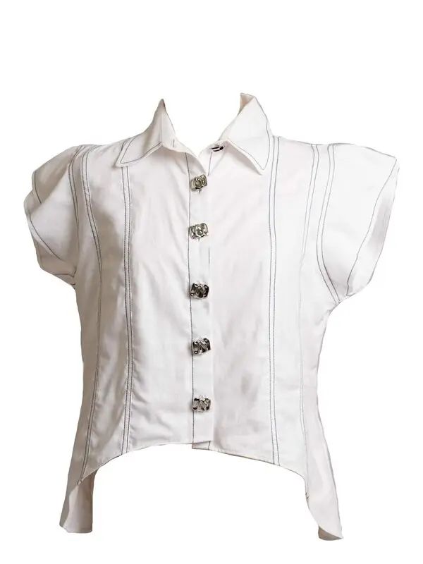 MUDA CLOTHING FZ LLC Zahra Linen Top - White