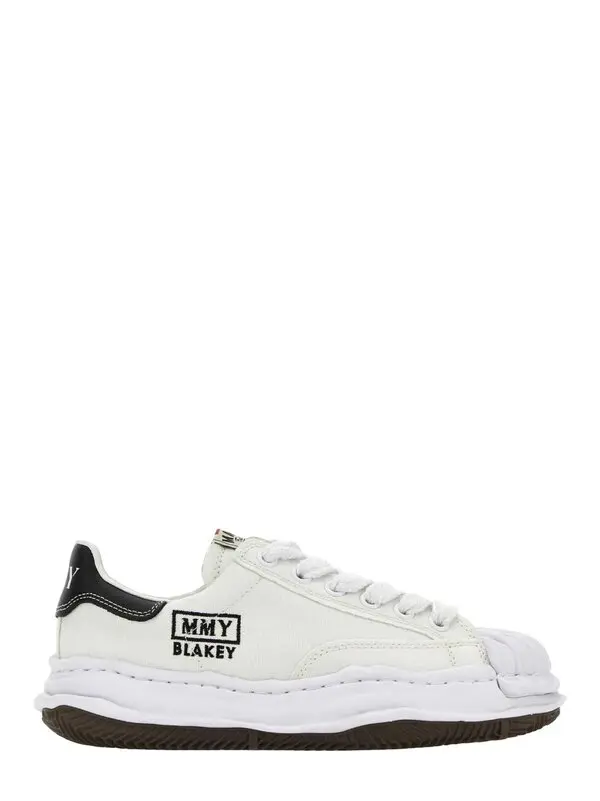 Mihara Yasuhiro Canvas Lace Up Sneakers - White