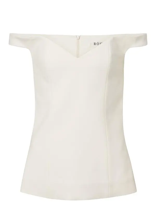 RÓHE Off-shoulder Top - White