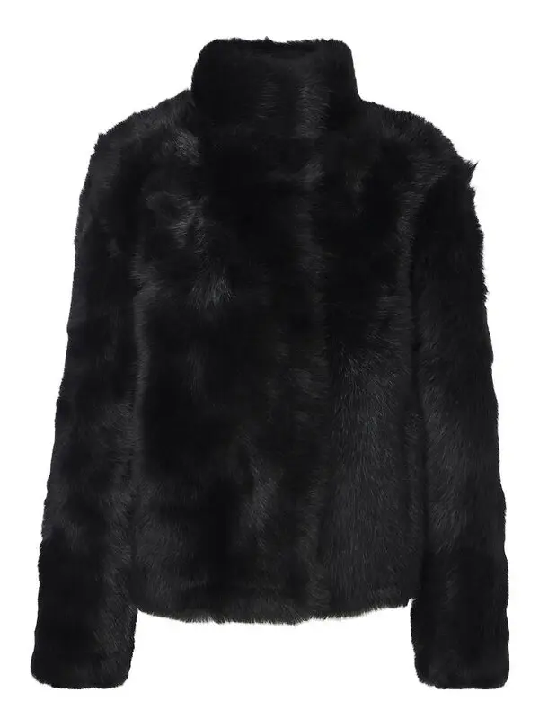 YVES SALOMON Reversible Shearling Coat - Black