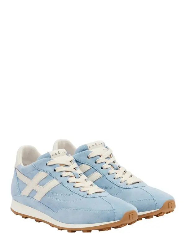 Hogan Suede Lace-up Sneakers - Blue