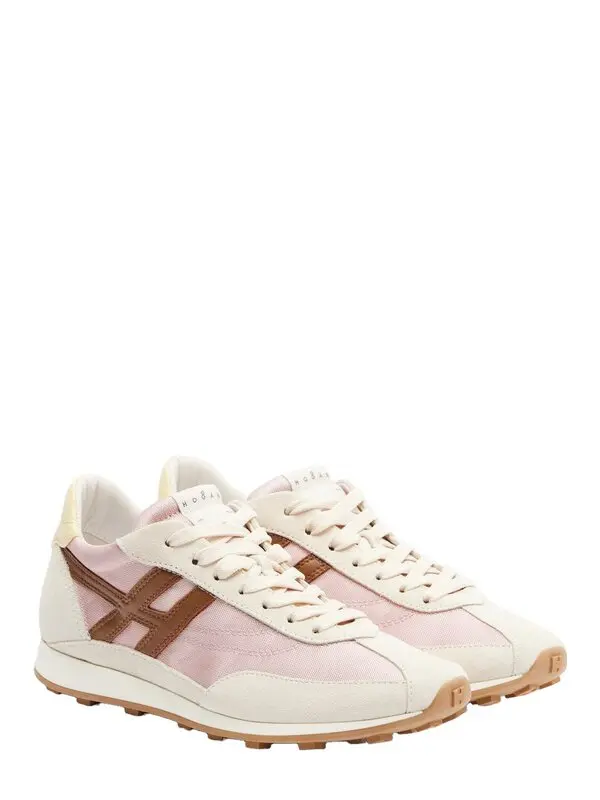 Hogan Suede Lace-up Sneakers - Pink