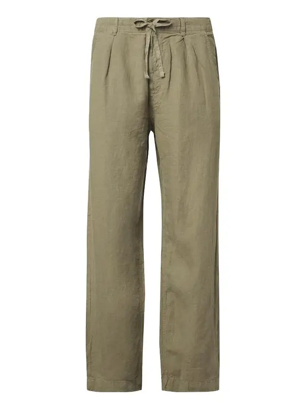 Polo Ralph Lauren Linen Straight Leg Pants - Green