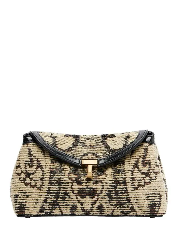 TOTEME T-lock Mini Clutch - Beige