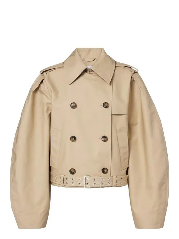 GANNI Cotton Jacket - Beige