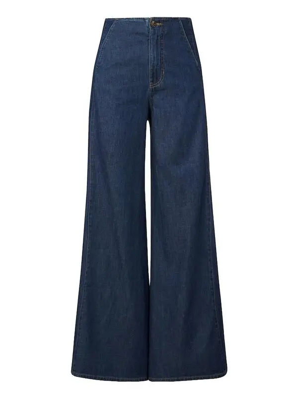 Veronica Beard Digby Wide-leg Jeans - Blue