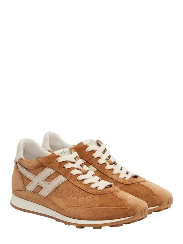 Hogan Suede Lace-up Sneakers - Brown
