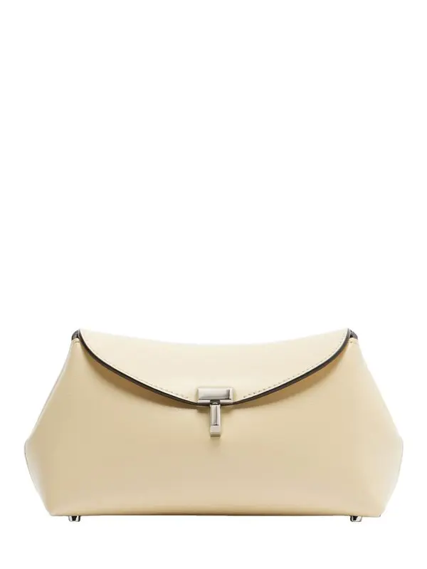 TOTEME T-lock Mini Leather Clutch - Yellow
