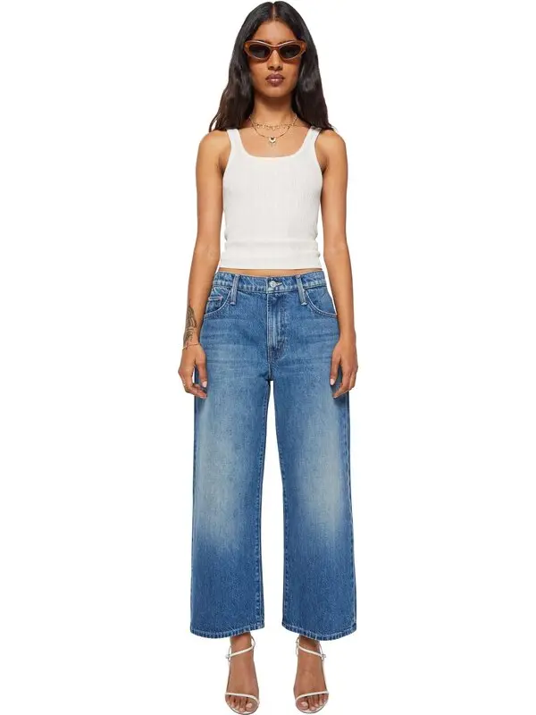 MOTHER The Lil' Dodger Flood Jeans - Blue