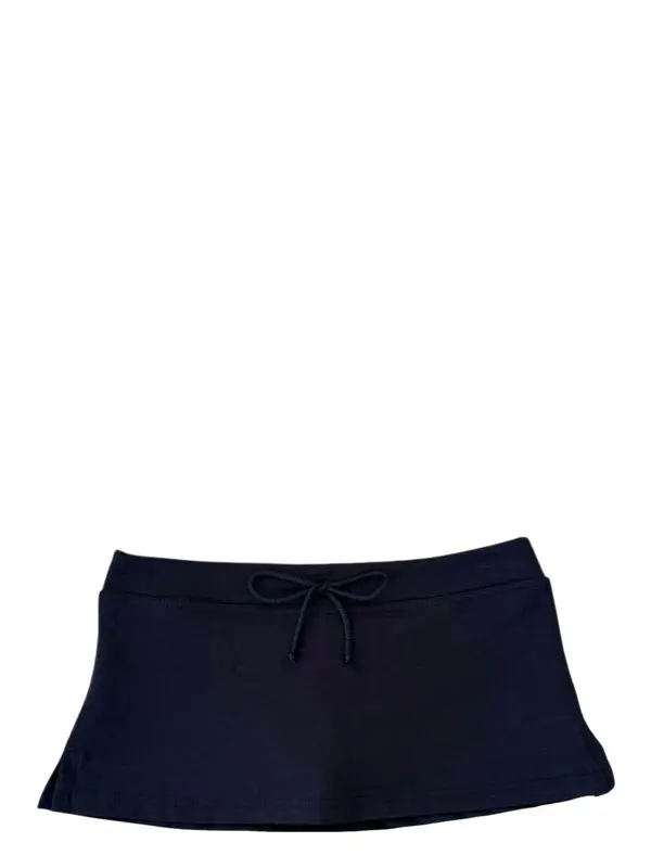GIGI CLOTHING Micro Mini Skirt With Integrated Shorts - Black