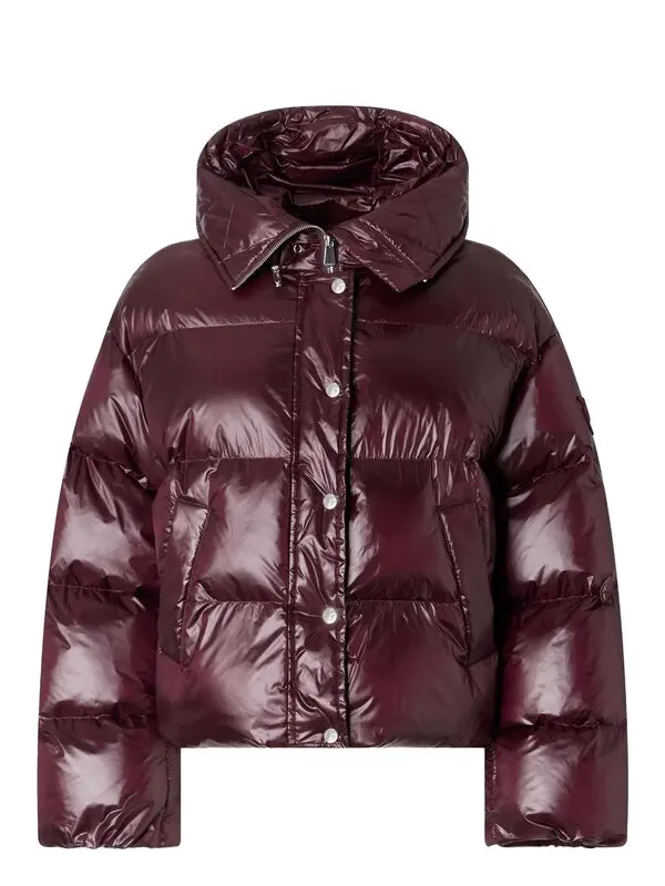 Pinko Padded Canvas Down Jacket - Red