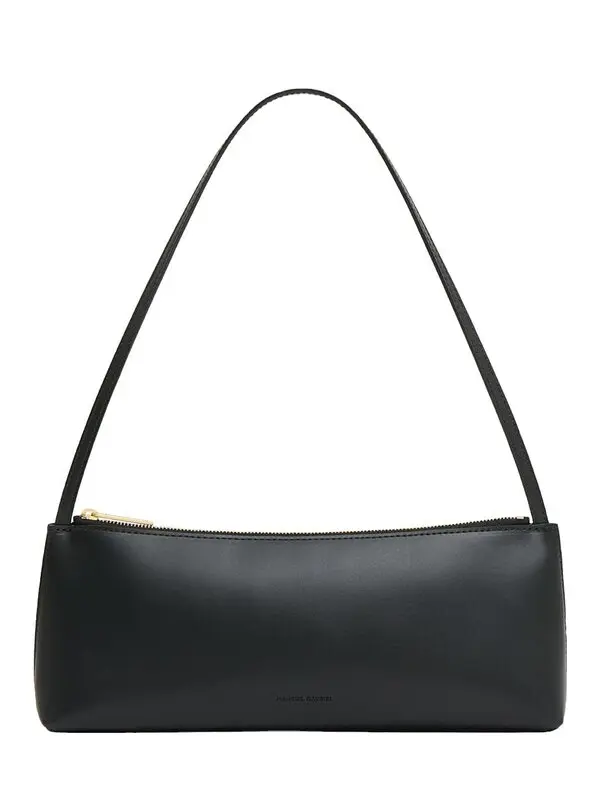 MANSUR GAVRIEL Gaia Leather Baguette Bag - Black/flamma