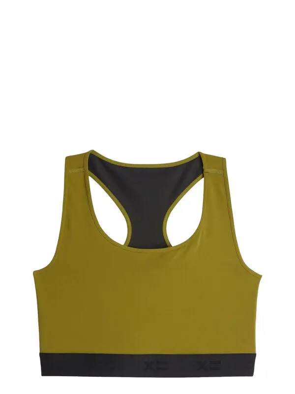 TOMBOYX Compression Racerback Crop Top - Avocado