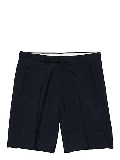 Prada Pressed Wool-blend Bermuda Shorts - Blue
