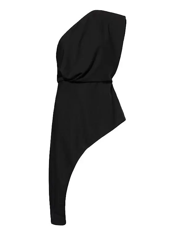 Camilla And Marc Asymmetric Wool Top - Black